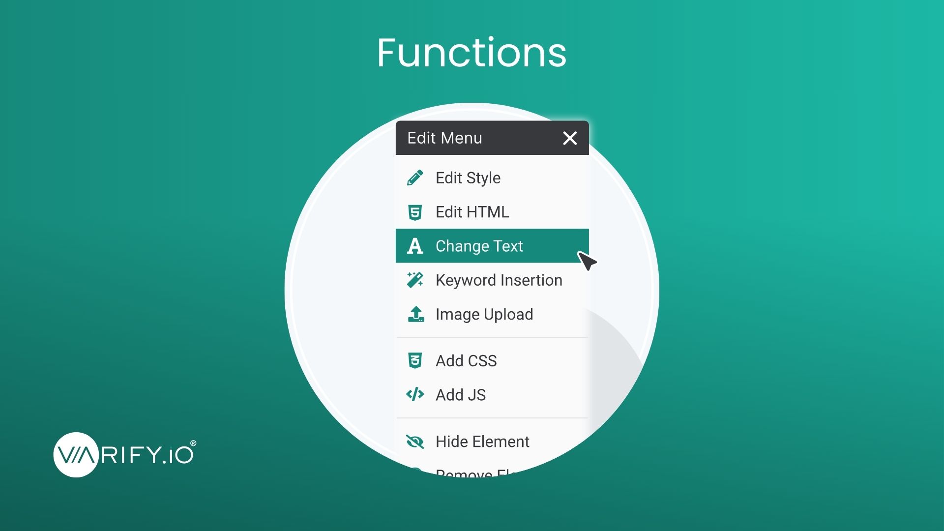Varify® Functions - Varify.io - A/B Testing Platform